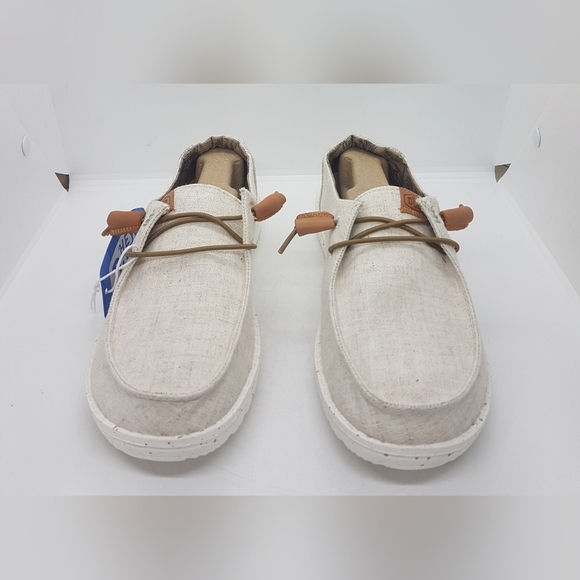 Hey Dude | Shoes | New Hey Dude Wendy Washed Cream Casual Shoes Sz 7 ...